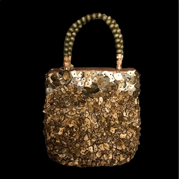 Maya | Bags | Vintage Maya Polished Wood Mother Of Pearl Molded ...